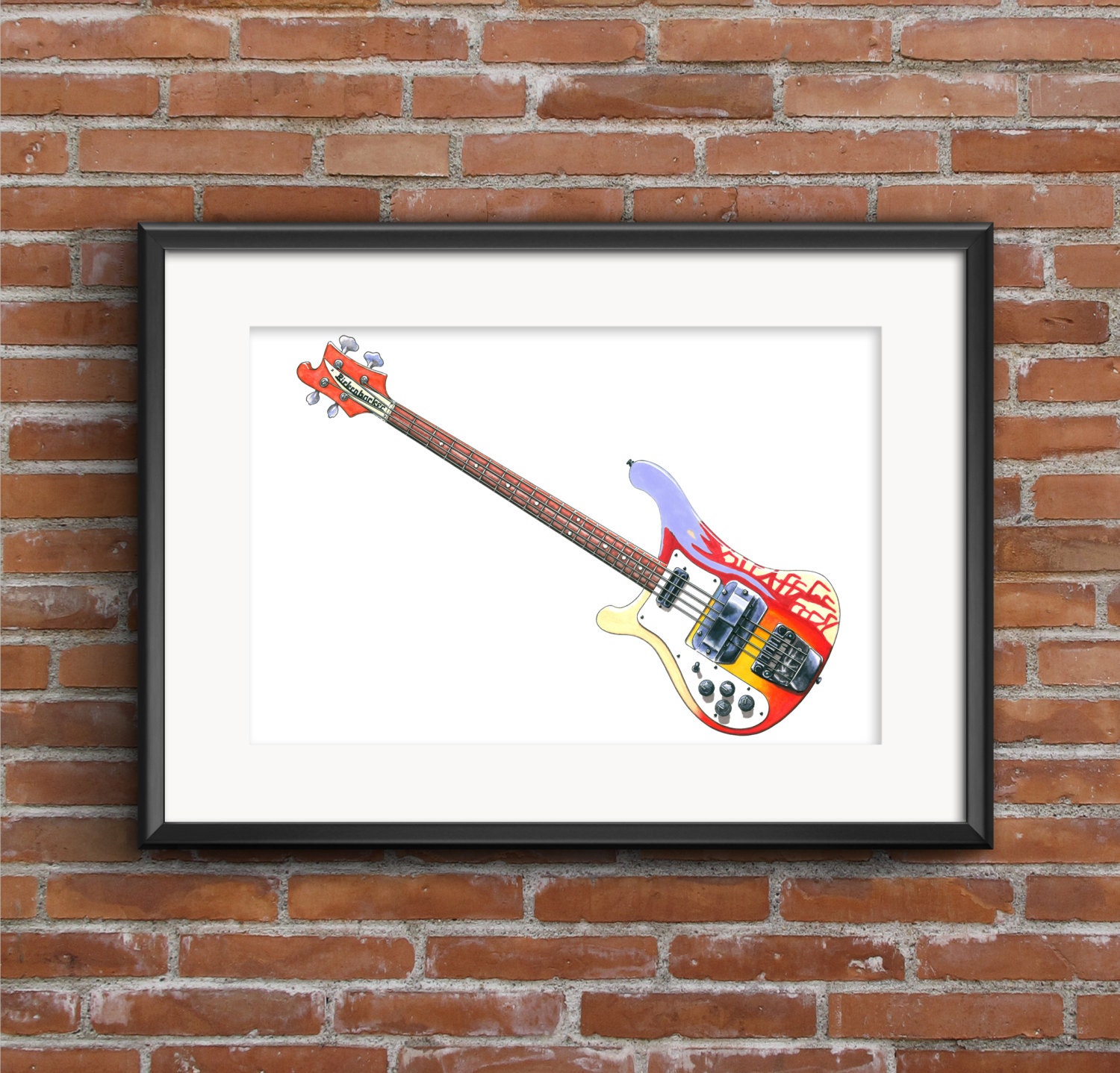 Paul McCartney's 1964 Rickenbacker 4001S Bass POSTER | Etsy