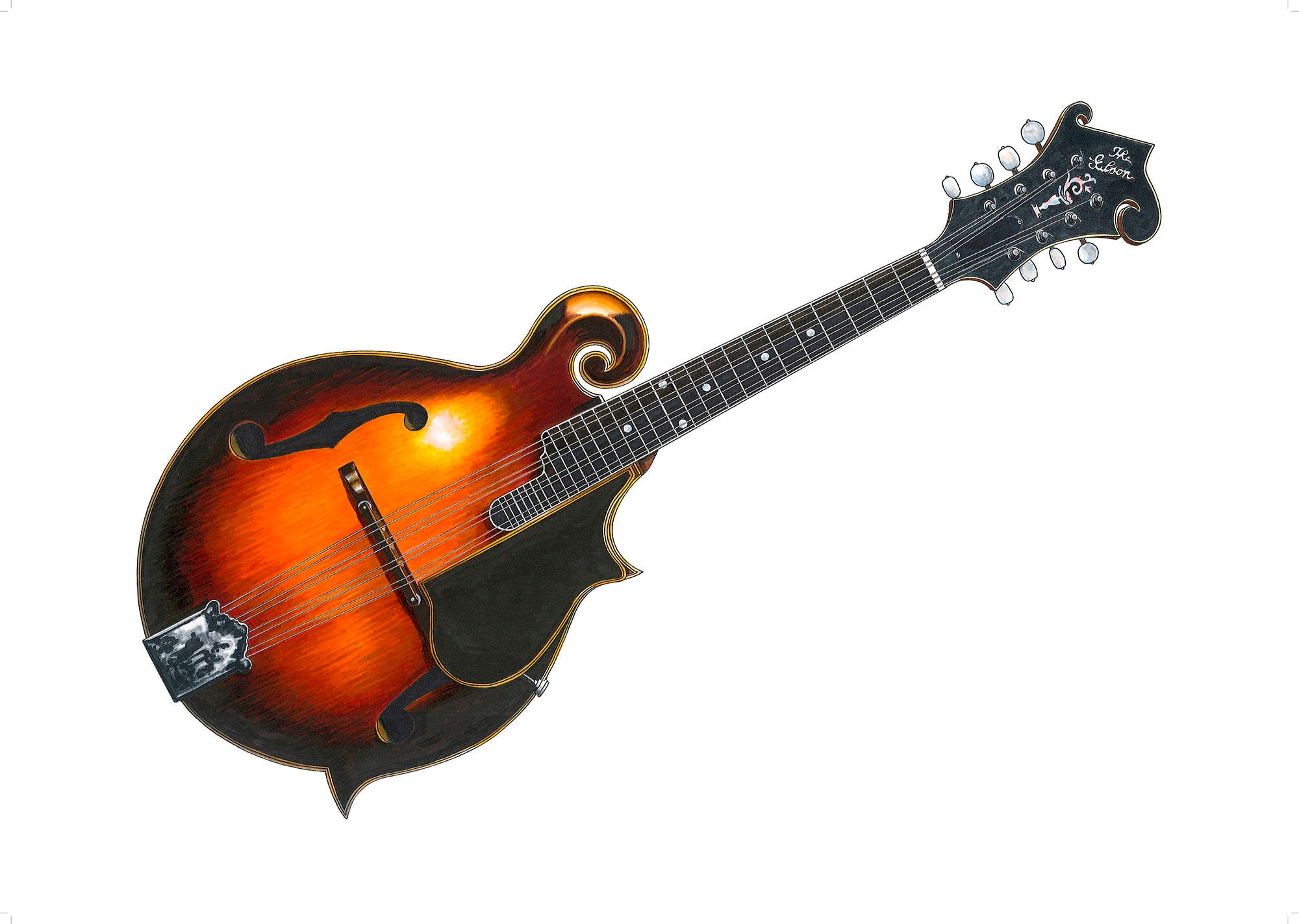 John Paul Jones Lloyd Loar Gibson F-5 Mandolin POSTER PRINT | Etsy