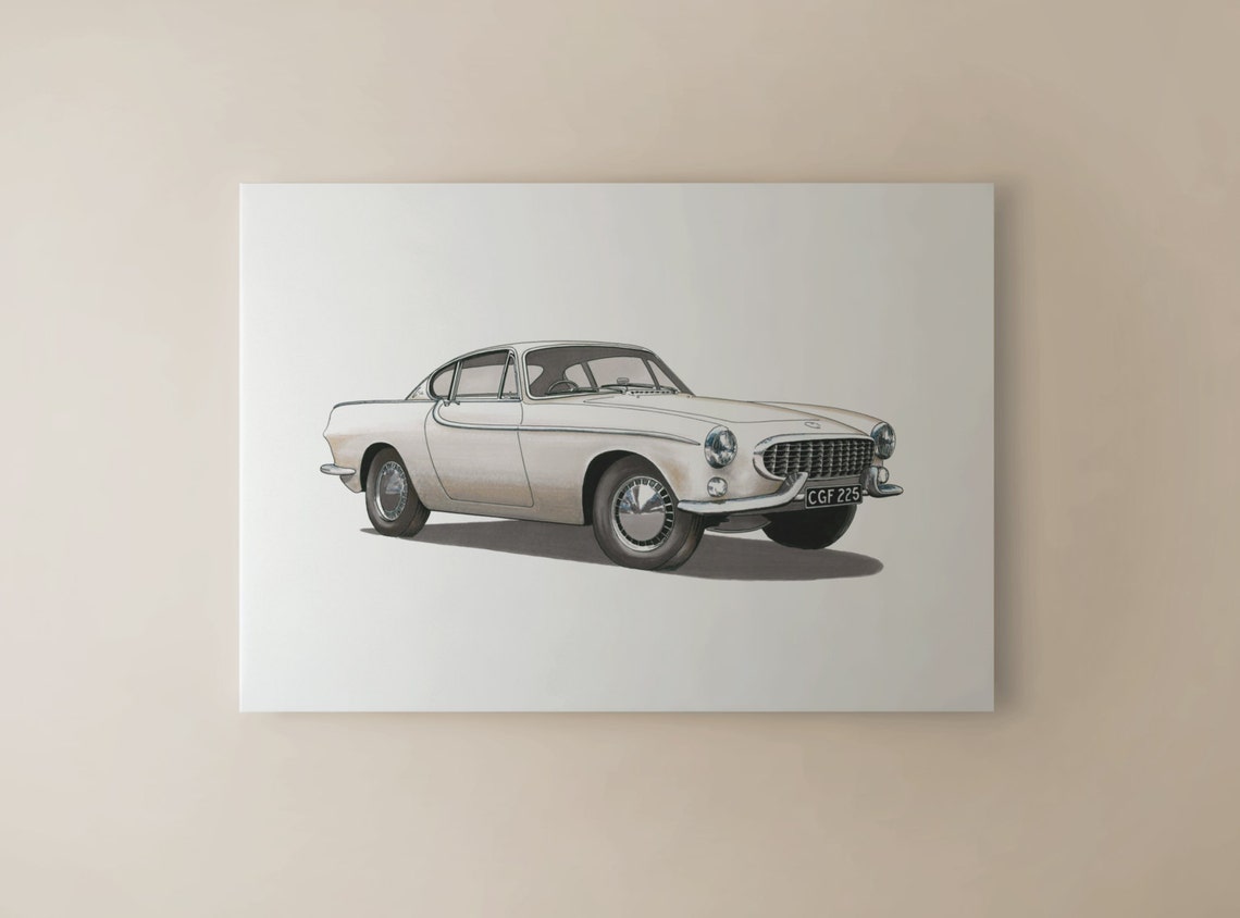 Volvo P1800 Coupe CANVAS PRINT - Etsy