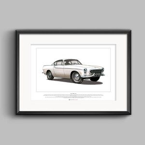Volvo P1800 Coupe ART POSTER A2 Size - Etsy