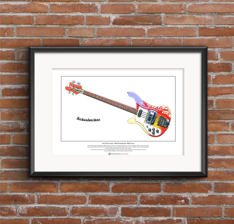 Paul Mccartney's 1964 Rickenbacker 4001S Bass Signed - Etsy