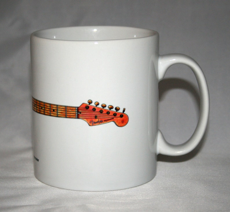 Guitar Mug. Hank Marvin's Red Fender Stratocaster | Etsy
