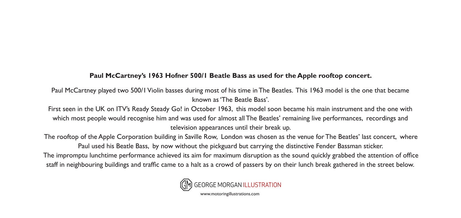 Paul Mccartneys 1963 Hofner Beatle Bass With Bassman Sticker | Etsy UK