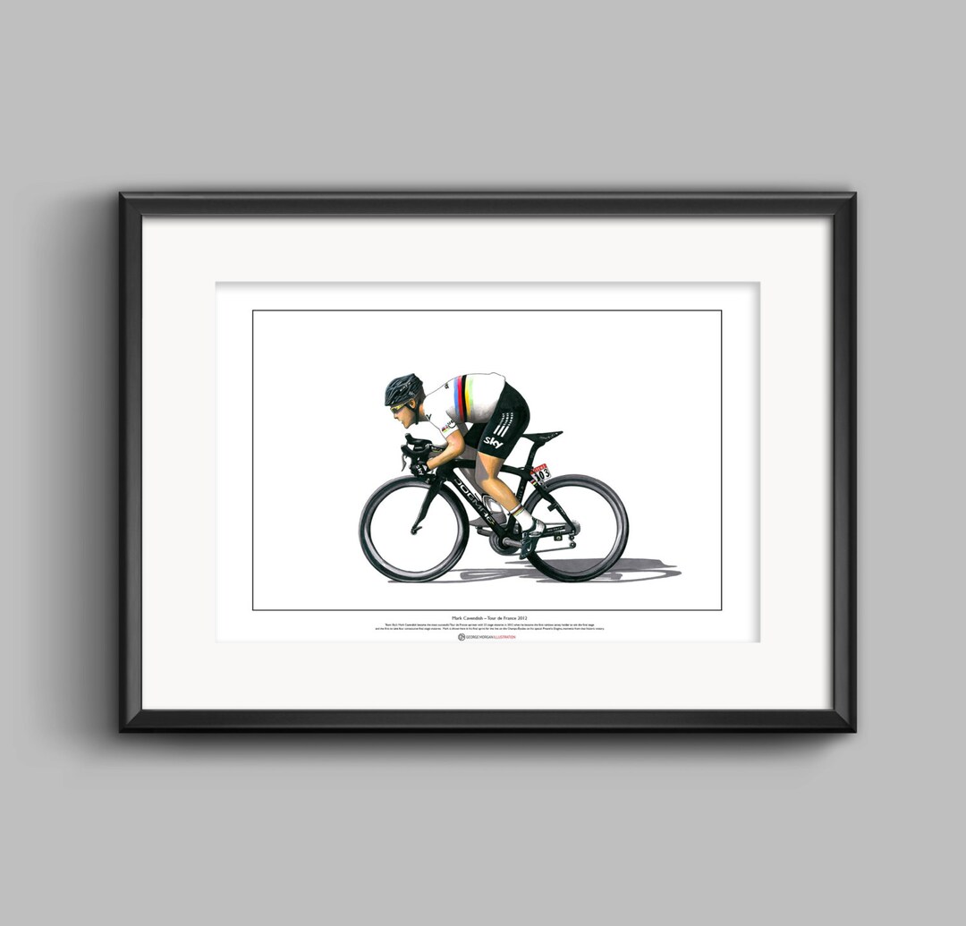 Mark Cavendish Tour De France 2012 ART POSTER A2 Size - Etsy