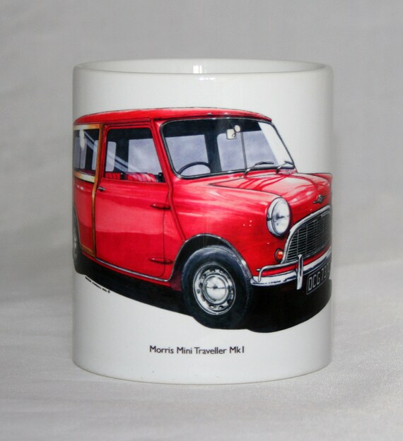 Classic Car Mug. Morris Mini Traveller Mk1 | Etsy