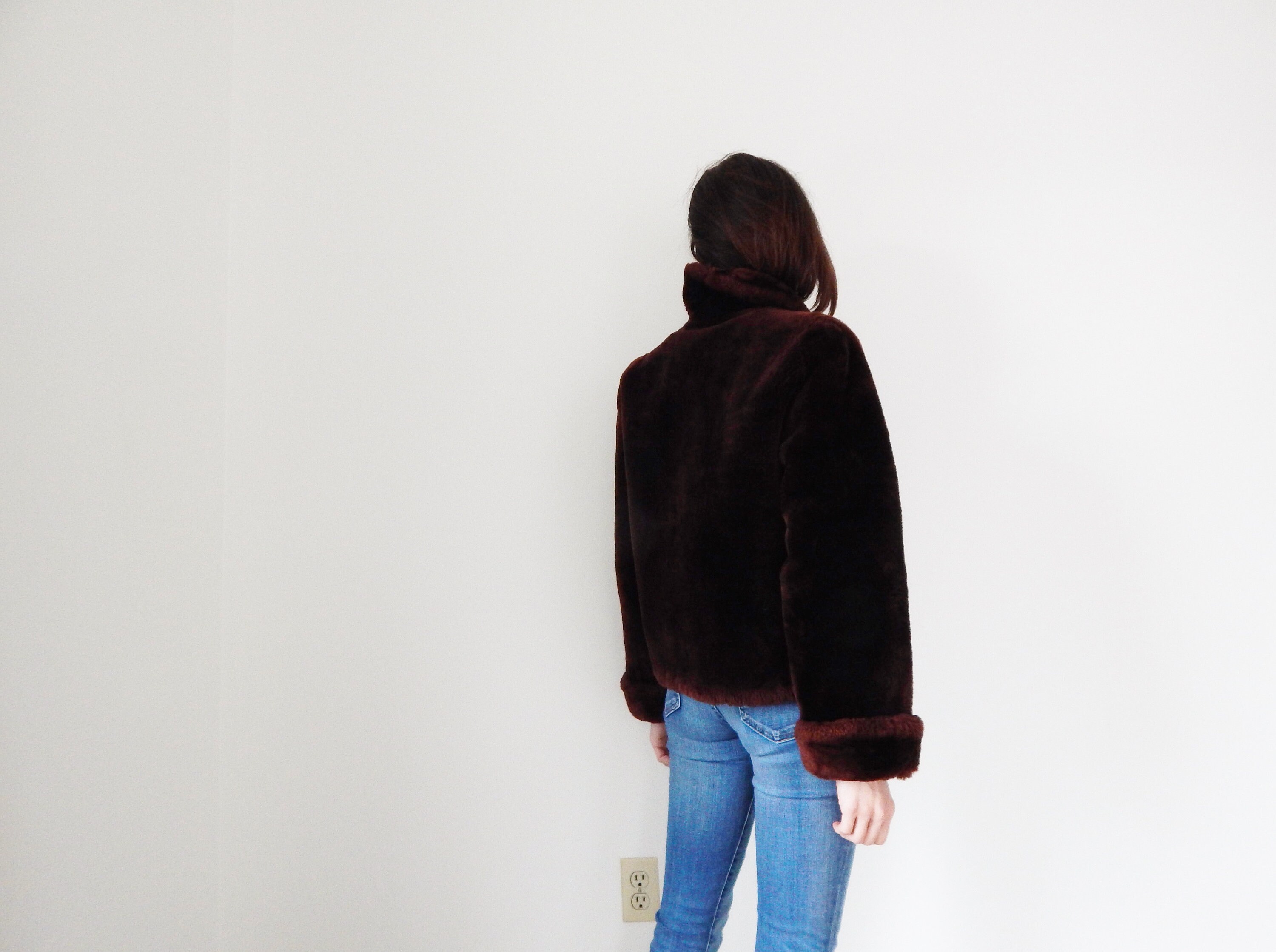 Burgundy Red Fur Coat Vintage 60s Womens Short Fur Coat Jacket - Etsy
