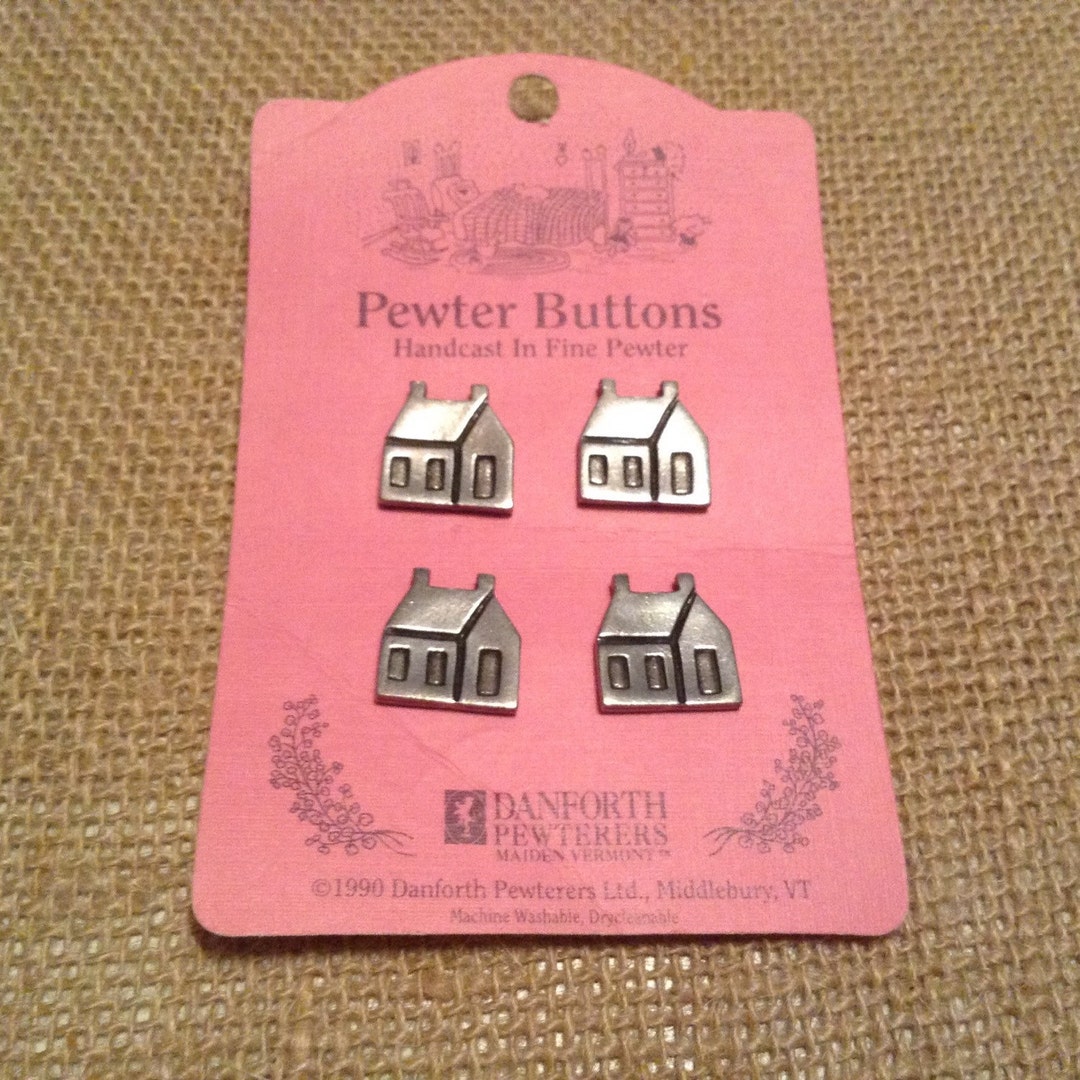 Danforth Pewter House Buttons - Etsy