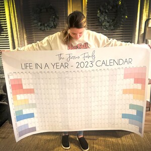 PRINTABLE 2024 Life in a Year Wall Calendar, Wall Planner, Big Wall ...