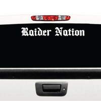 Raider Nation Decal - Etsy