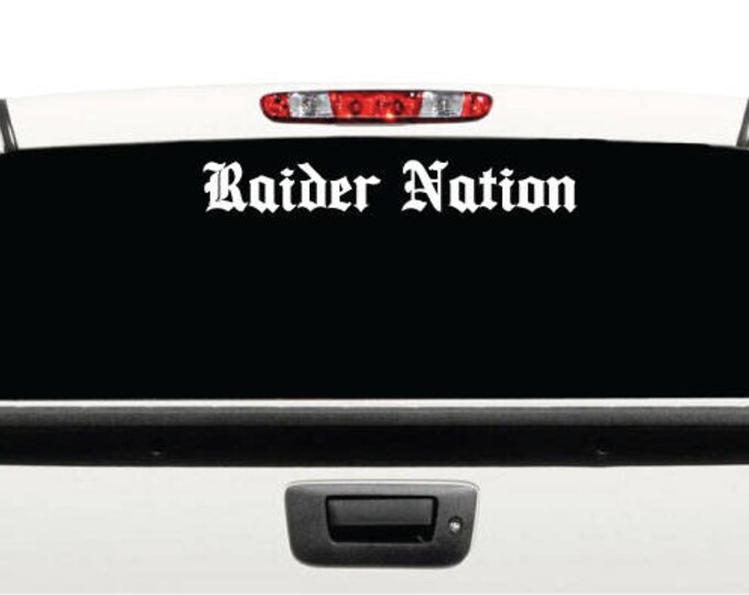 Raider Nation Decal - Etsy