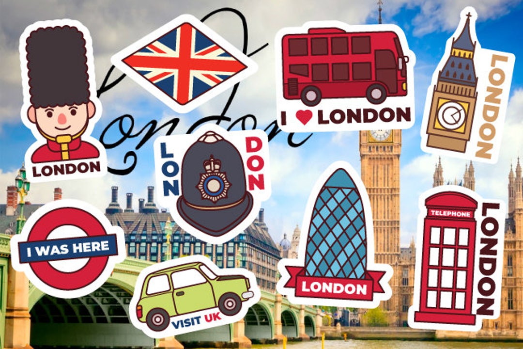 London UK Sticker Pack - Etsy