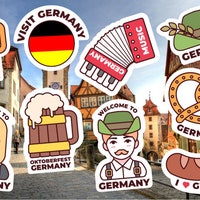 Munich Germany Sticker Stamp - Etsy