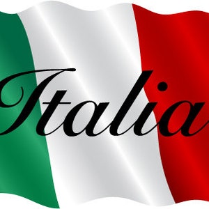 Italian Italia Flag Sticker - Etsy