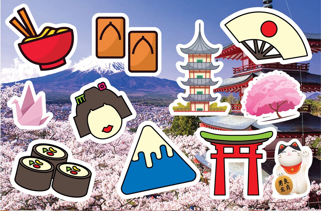 Japan Sticker Pack - Etsy