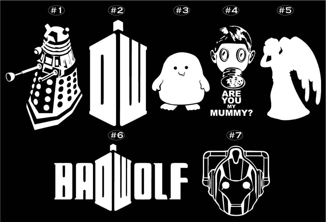 Doctor Who Decals - Etsy
