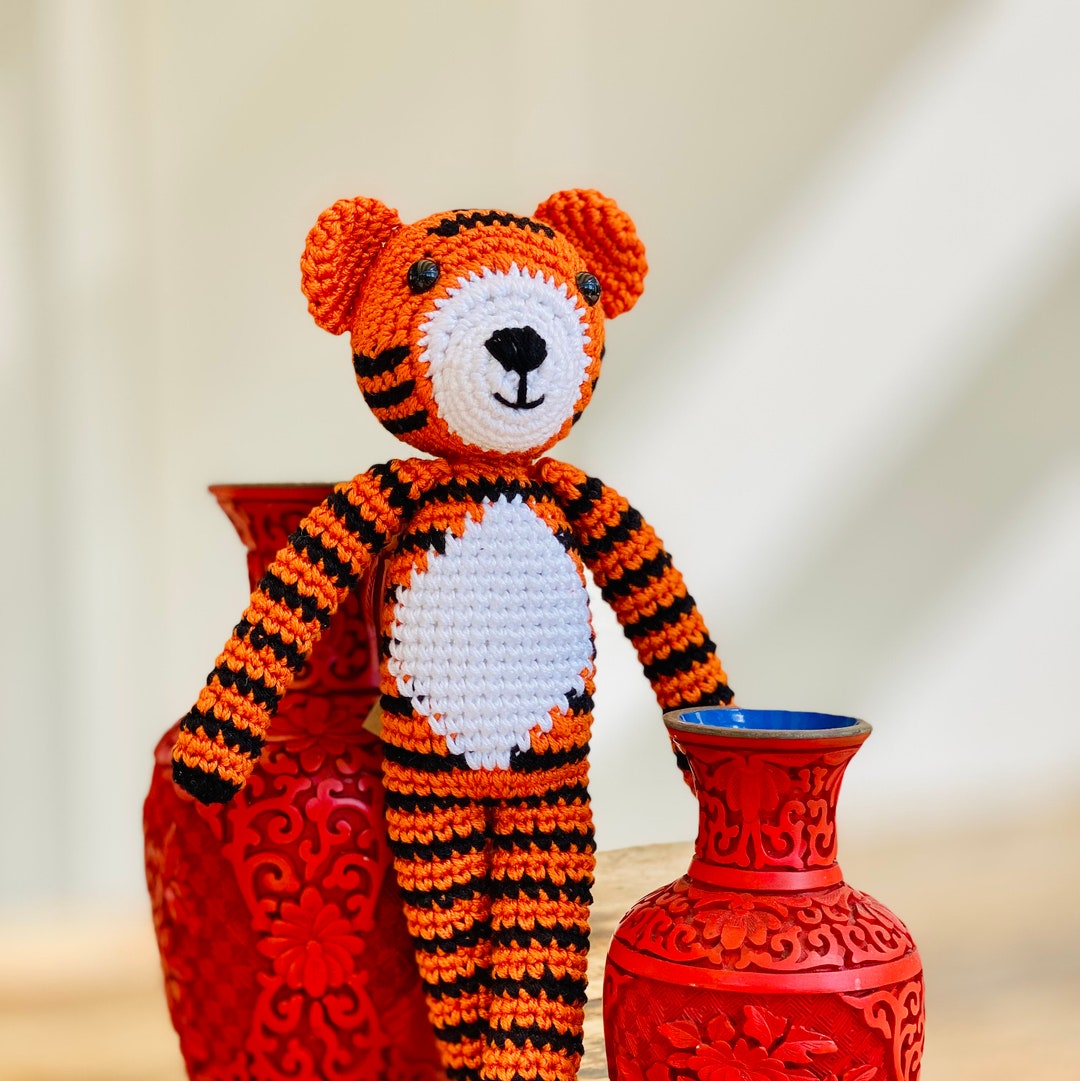 Tiger Cute Amigurumi Tiger Handmade Gift Crochet Animal - Etsy Österreich