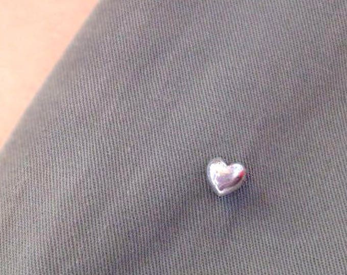 Heart Pin, Heart Brooch, Tiny Heart Pin, Tiny Heart Brooch, Sterling ...
