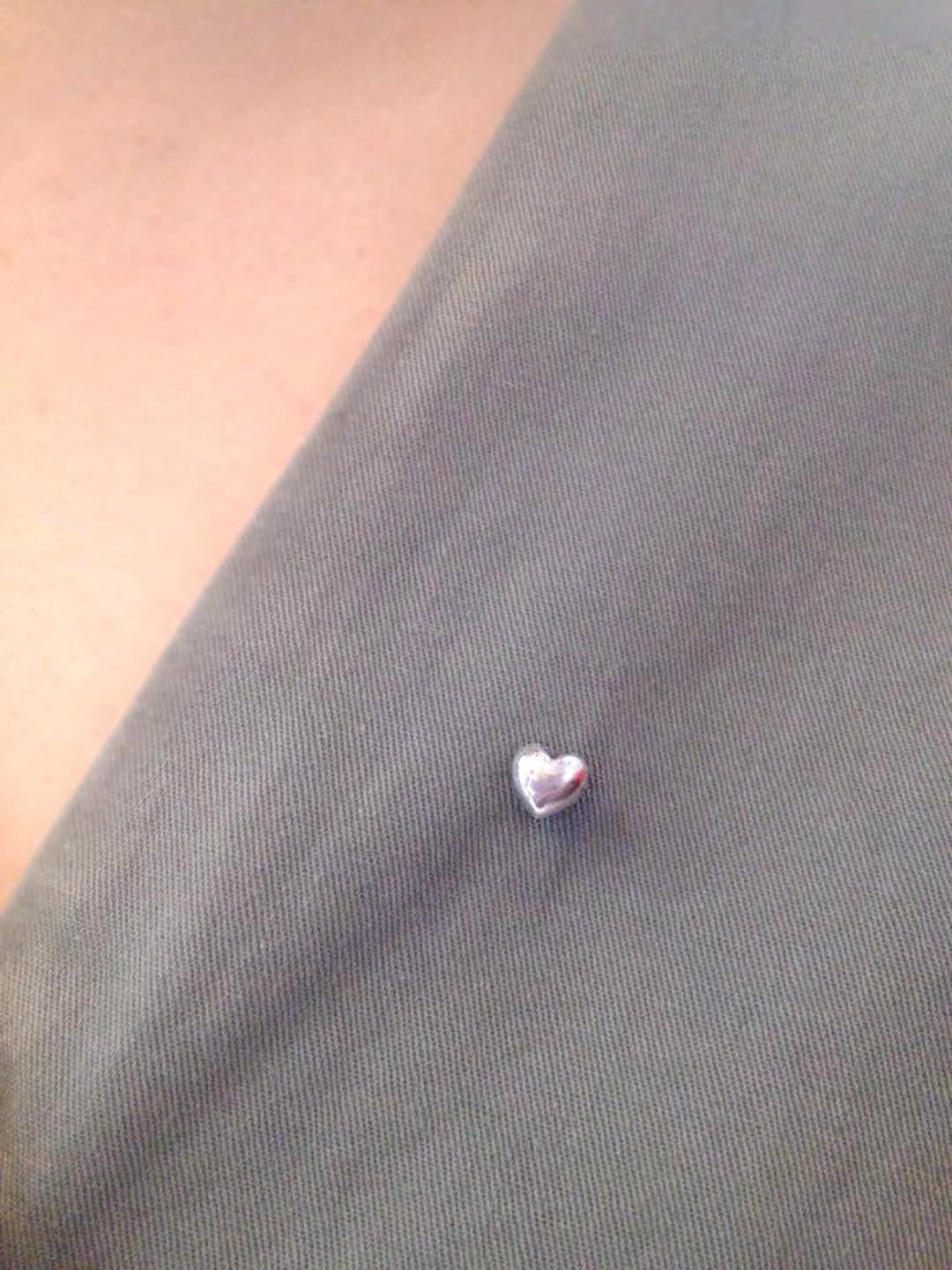 Heart Pin, Heart Brooch, Tiny Heart Pin, Tiny Heart Brooch, Sterling ...