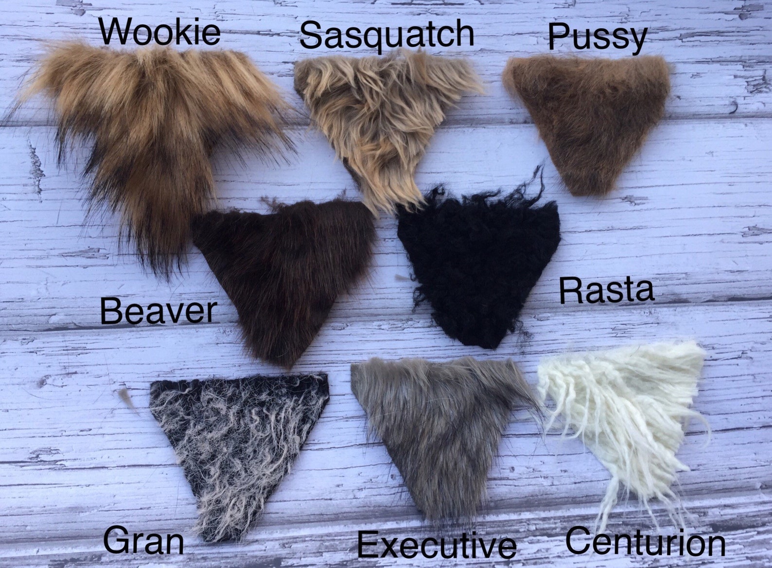 Furkin Merkin Hairy Panties Bachelorette Party White Elephant Gag Gift ...