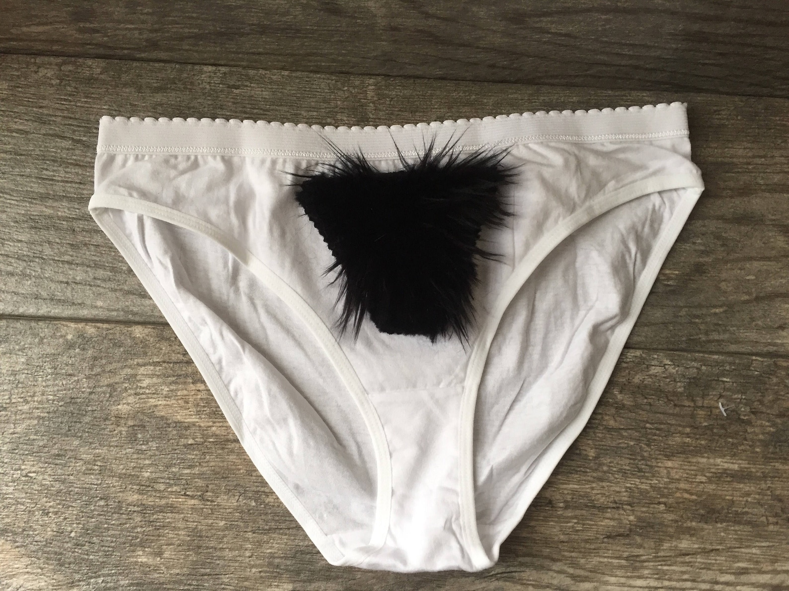 Furkin Merkin - Hairy Panties - Bachelorette Party - White Elephant ...