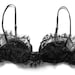 Balconette Bra Lace Bra Black Sexy Lingerie Black Lace Bra Black Lace ...