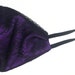 Purple and Black Facemask in Lace and Silk - Etsy