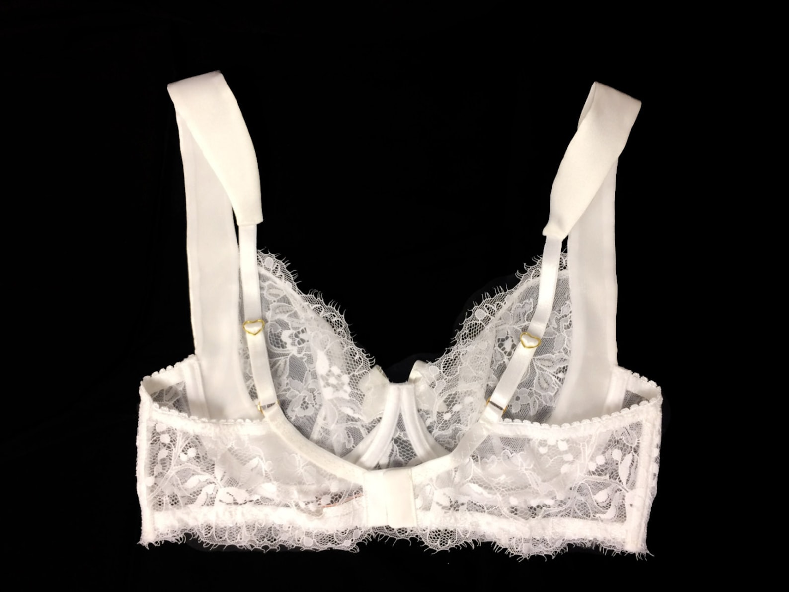White Lace Bra - Bridal Bra - Lace Bra - Silk Lingerie - White Bra ...