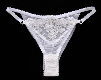 Lace Thong Thong Panties White Thong Panties Hot Panties Gift-for-woman ...