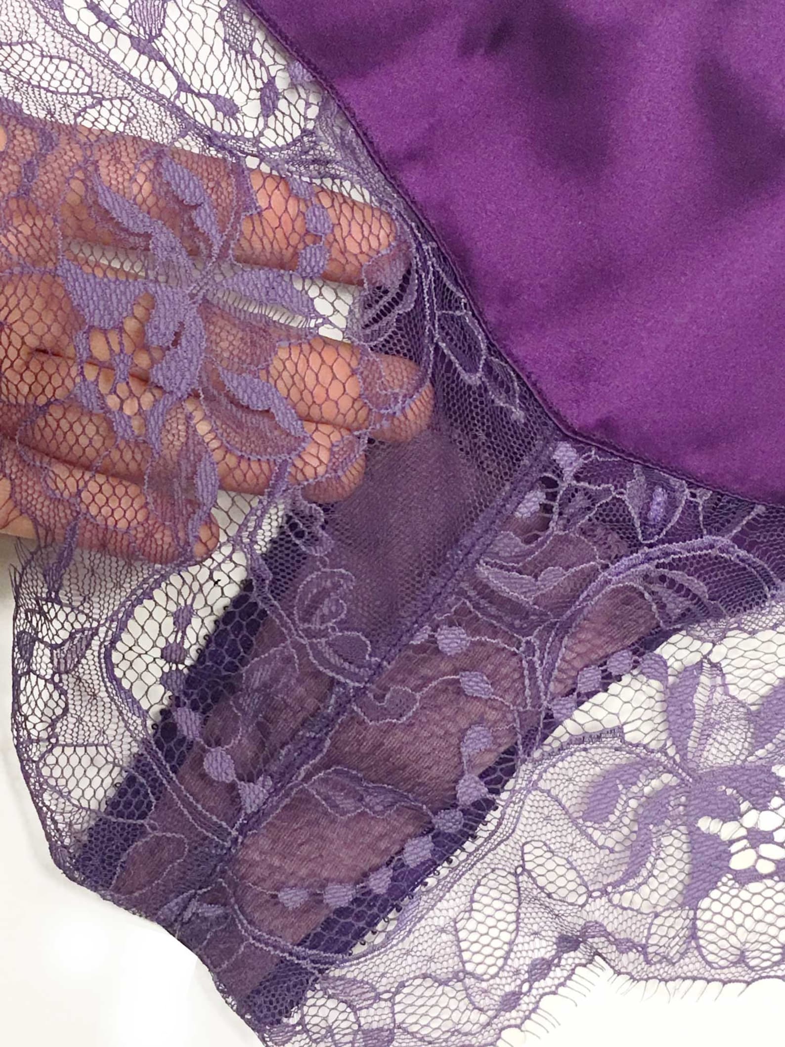 Silk Purple Panties Purple Lace Panties Lace Brief - Etsy UK