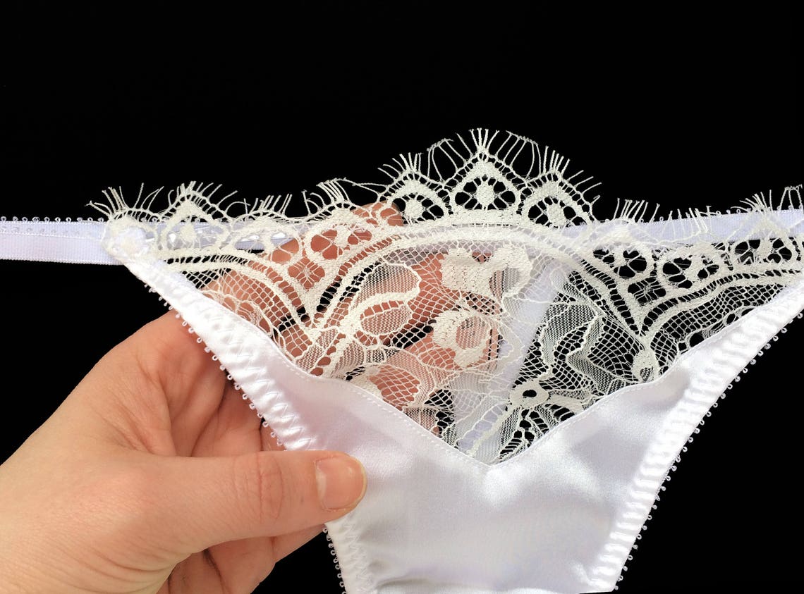 Lace Thong Thong Panties White Thong Panties Hot Panties Gift-for-woman ...