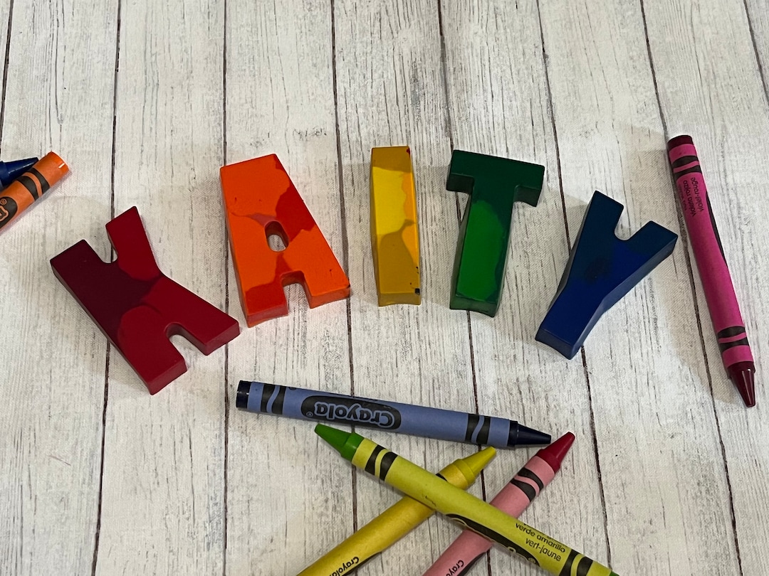 Name Crayons | Kids Crayon Party Favor | Easter Basket | Crayon Letters ...