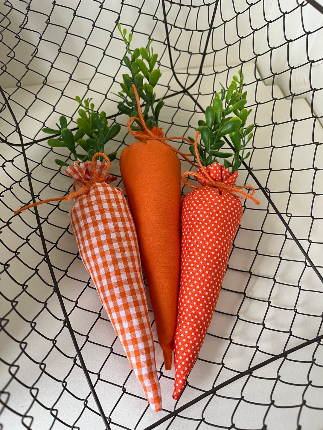 Fabric Carrots, Easter Decor, Carrot Bundle, Tiered Tray Carrots ...