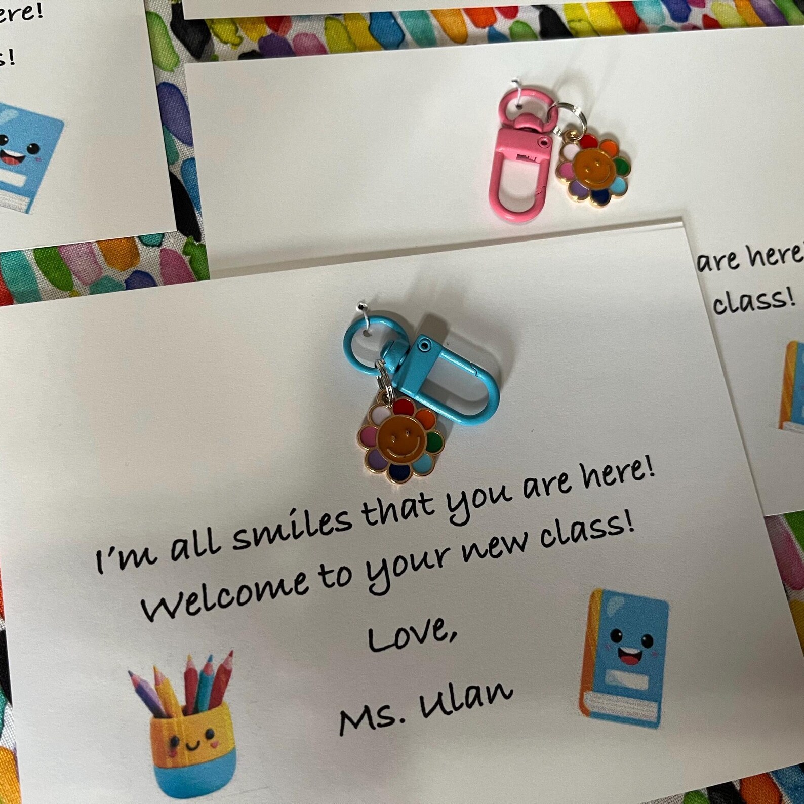 Welcome to Class Set of 20 Keychain Zipper Pull, Class Gift From ...