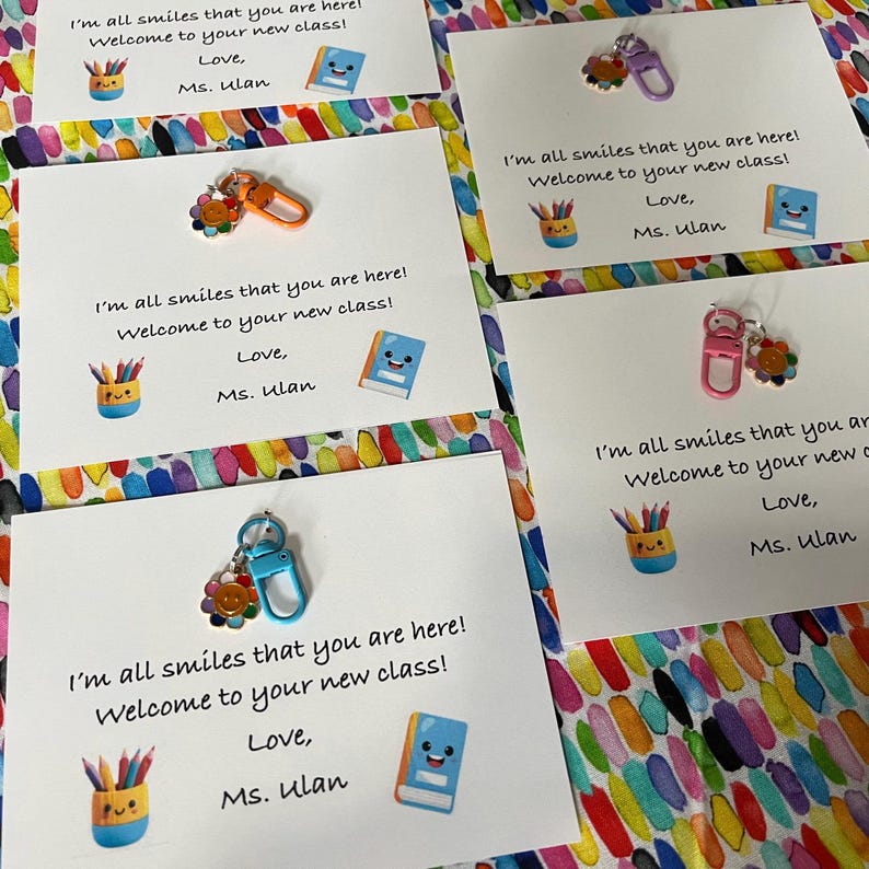 Welcome to Class Set of 20 Keychain Zipper Pull, Class Gift From ...