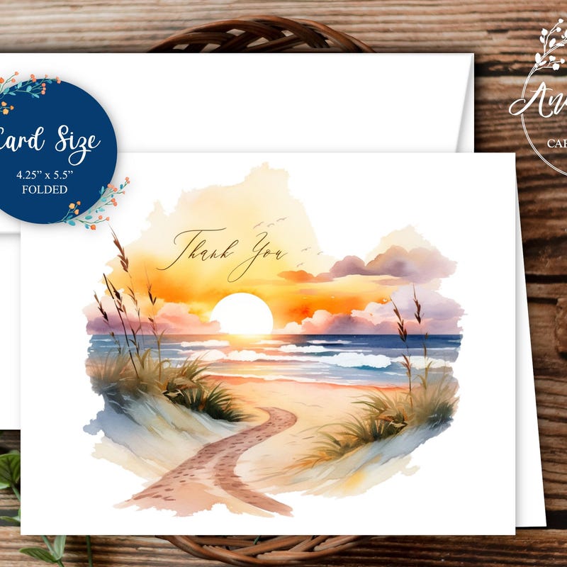 Beach Note Cards - Etsy