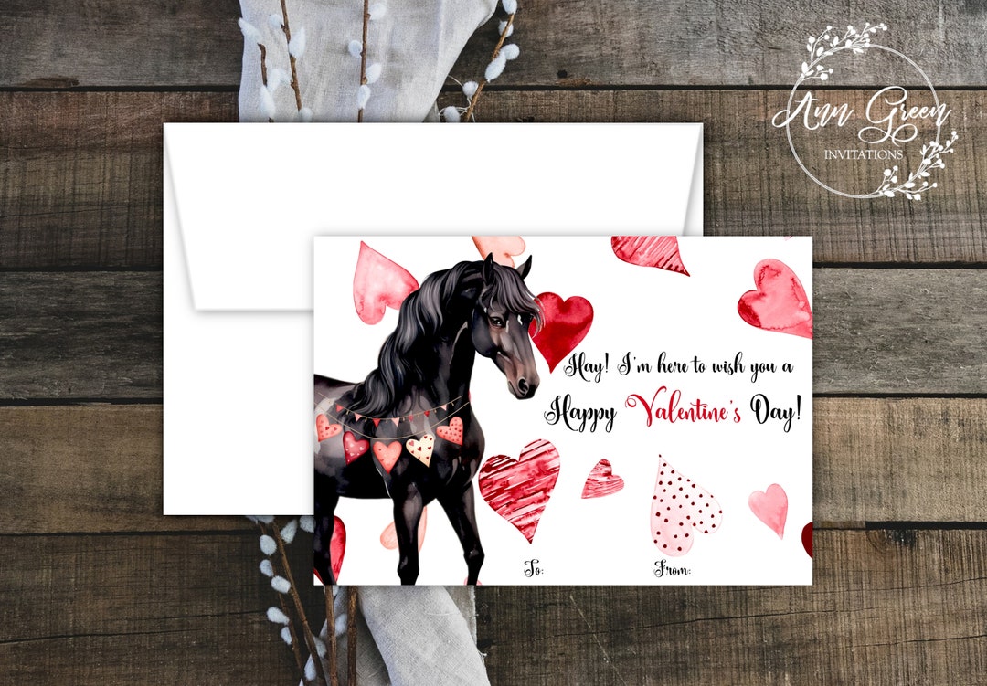 Horse Valentines, Horses, Horse, Hearts, Kids Class Valentines ...