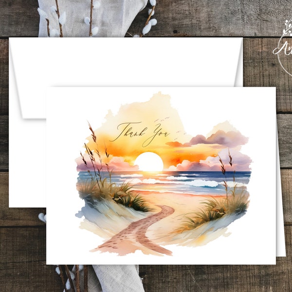 Beach Note Cards - Etsy