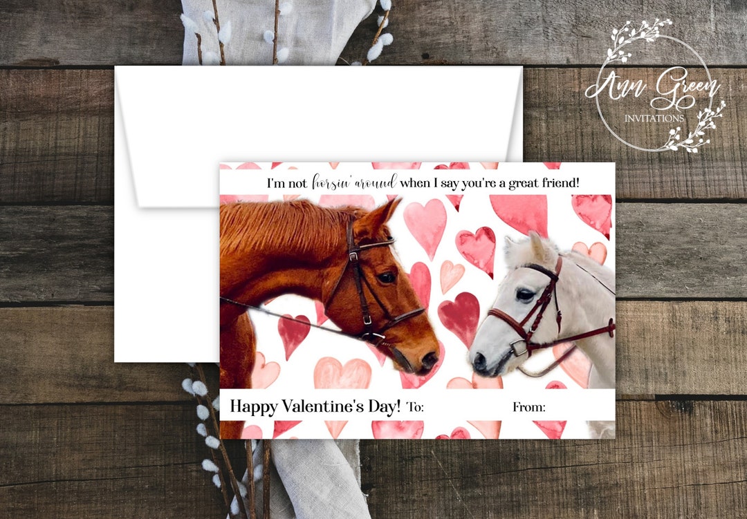Horse Valentines, Horses, Horse, Hearts, Kids Class Valentines ...