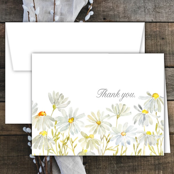 Daisy Note Cards - Etsy