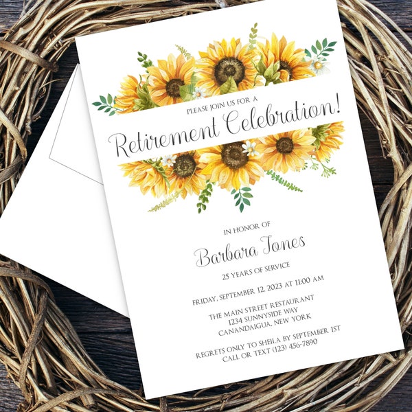 Retirement Party Invitations - Etsy