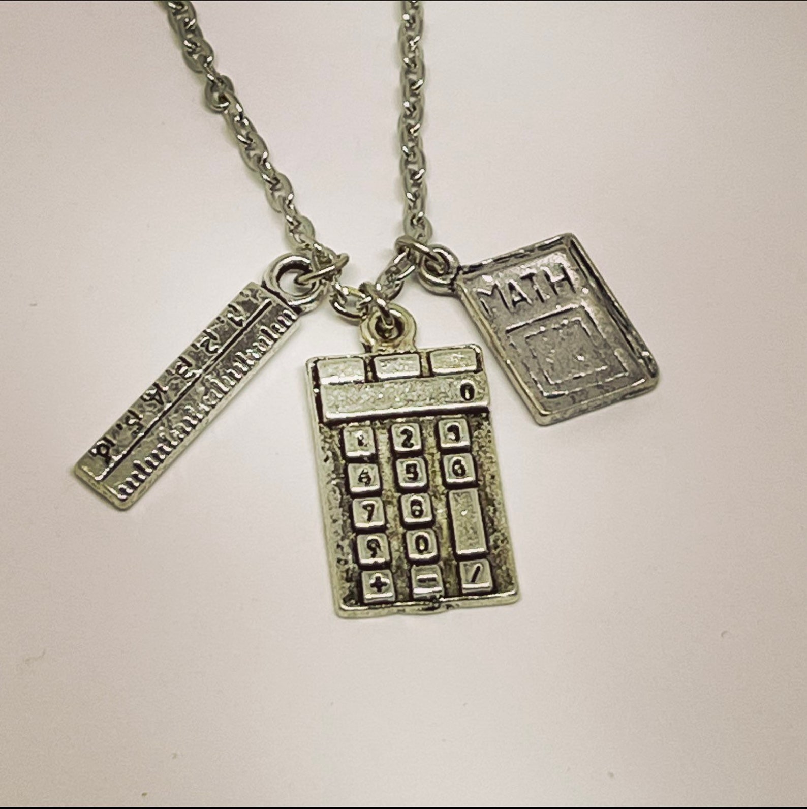 Cluster Charm Necklace: Maths Charm. Math. Teacher Gift. - Etsy