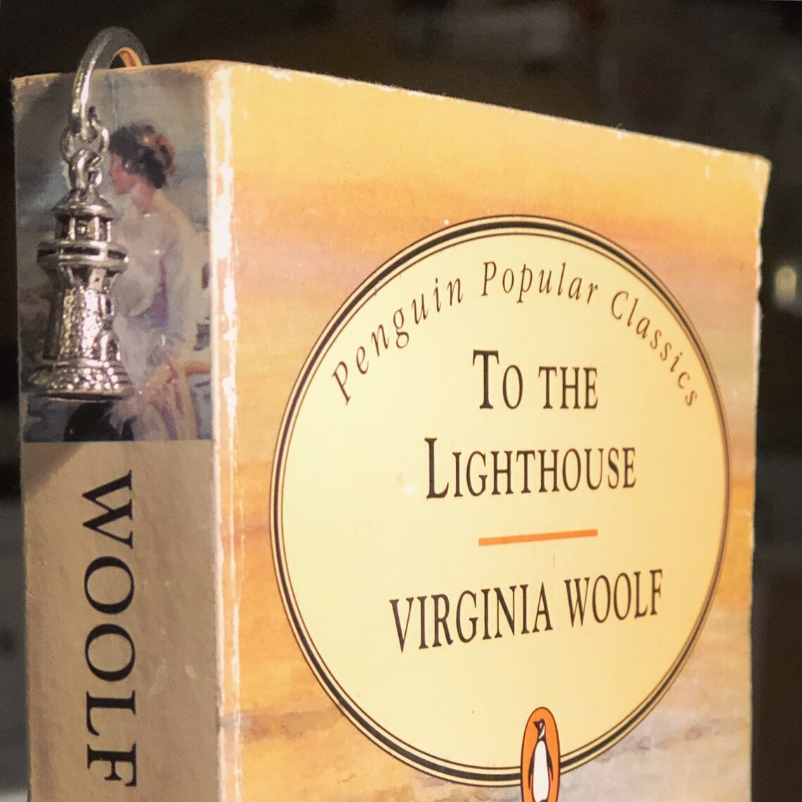Bookish Gift: Bookmark With Lighthouse Charm. Virginia Woolf. | Etsy
