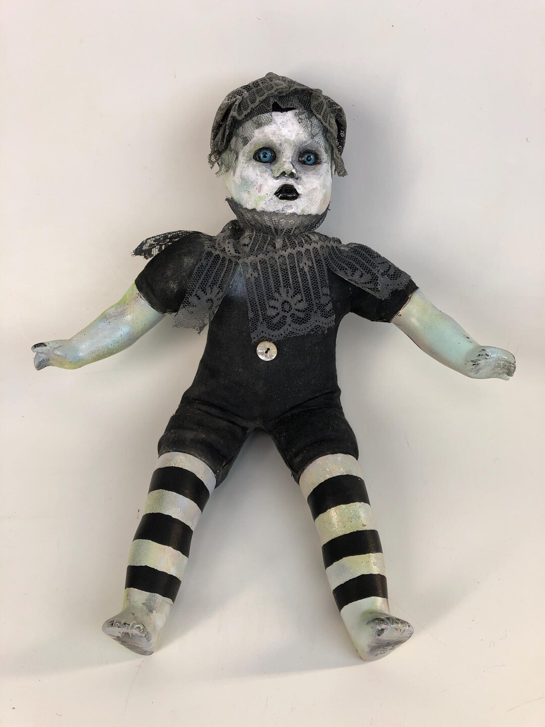 Artist Repaint Art Doll Creepy Gothic Baby by Lawn Walker - Etsy