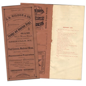 Digital Download of Antique 1885 J.B. Wilder & Co. Druggies Sundies ...