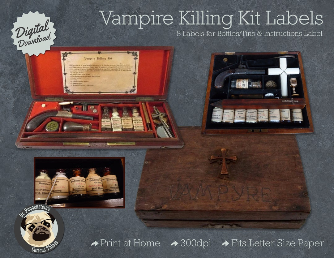 Make Your Own Professor Ernst Blomberg's 19th Century Vampire Killing ...
