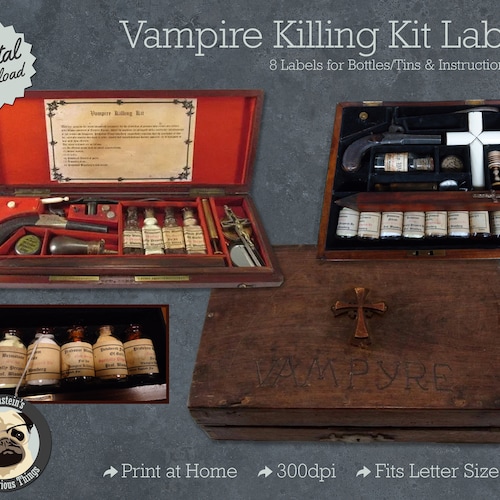 Miniature Vampire Killing Kit - Etsy