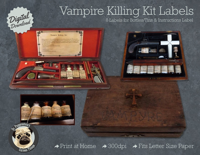 Make Your Own Professor Ernst Blomberg's 19th Century Vampire Killing ...