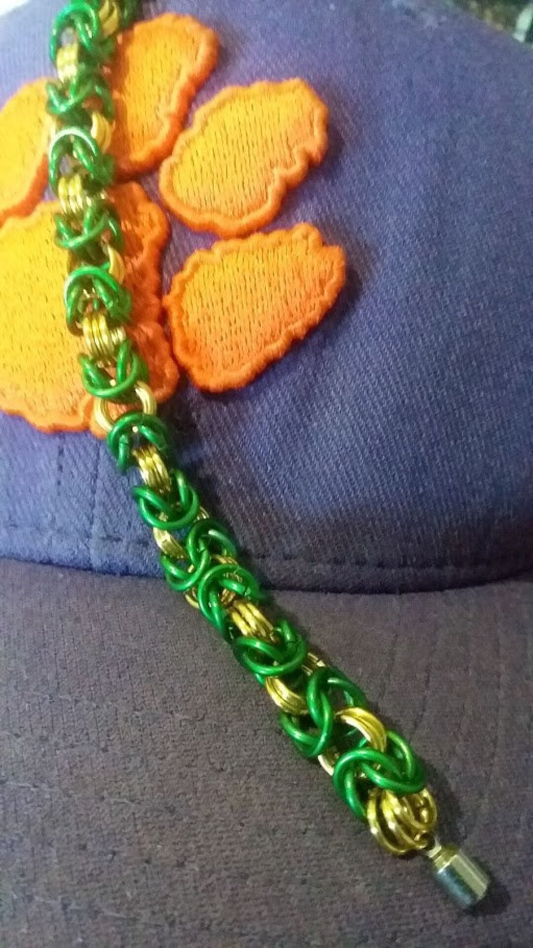 Green and Gold 'trizantine' Chainmaille Bracelet - Etsy