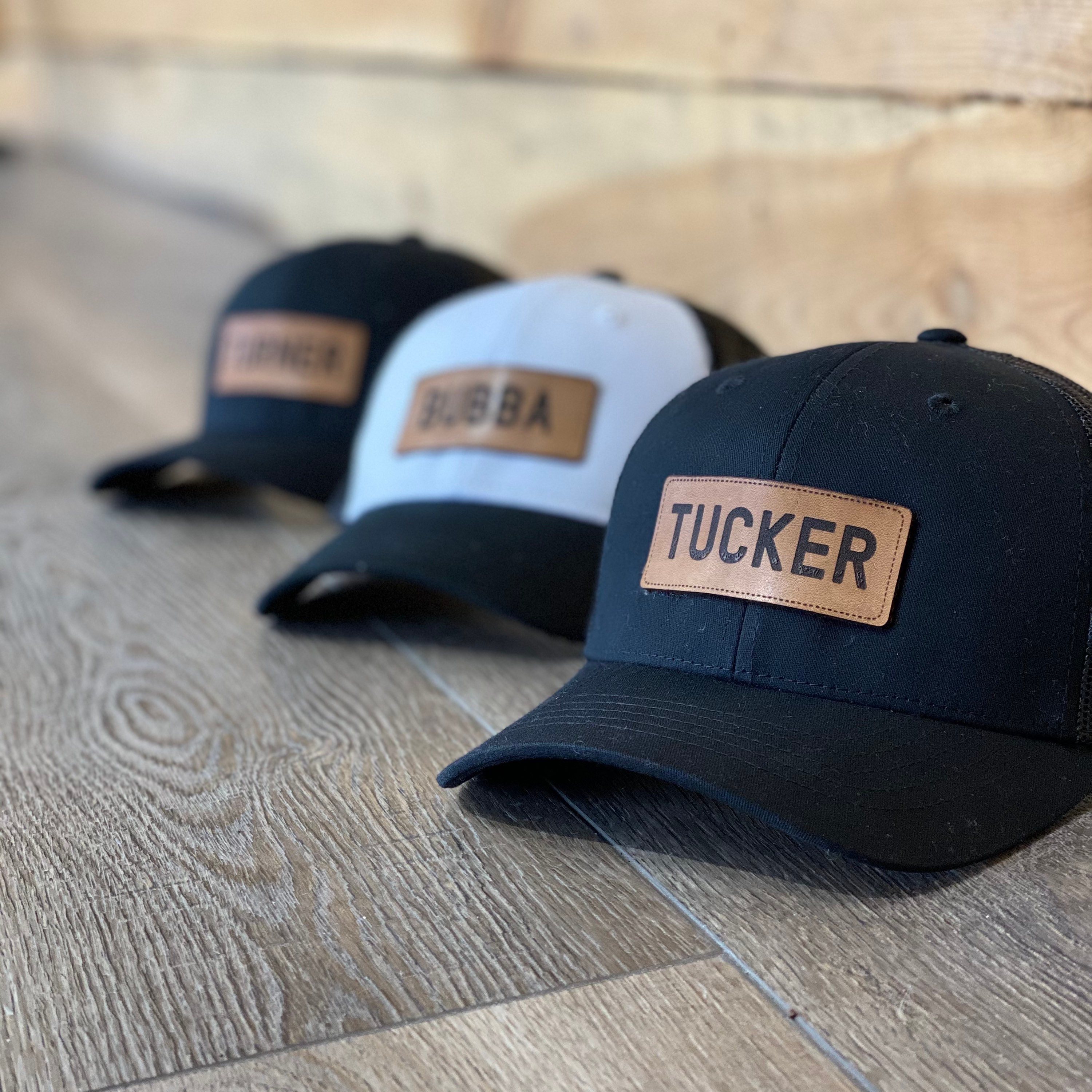 Youth Personalized Name Leather Patch Snapback Hat | Etsy