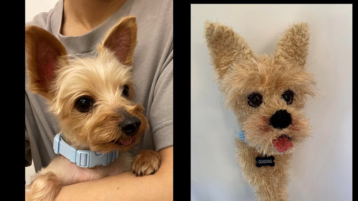 Hand Knit Yorkie Yorkshire Terrier Golf Club Cover Golf Sock - Etsy